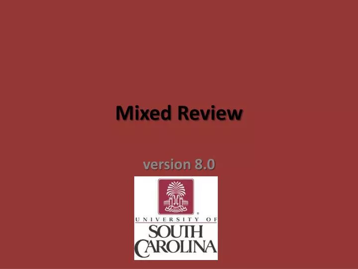 PPT - Mixed Review PowerPoint Presentation, free download - ID:1680694