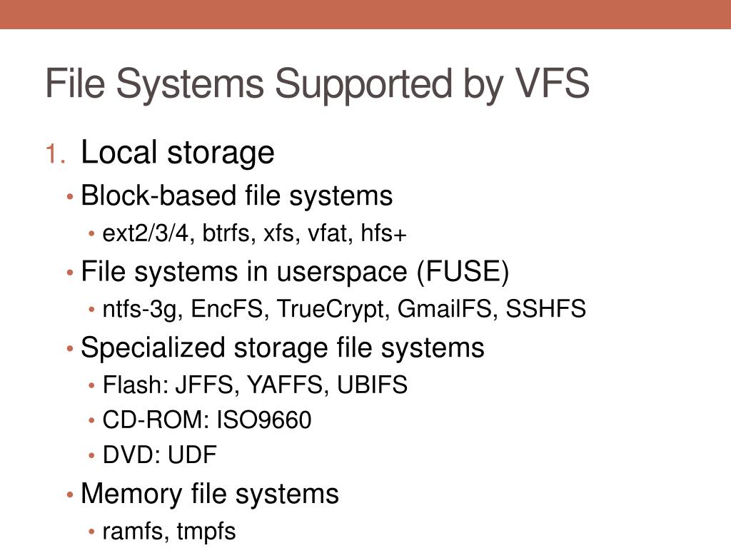 PPT - The virtual file system (VFS) PowerPoint Presentation, free ... PPT - The virtual file system (VFS) PowerPoint Presentation, free ...