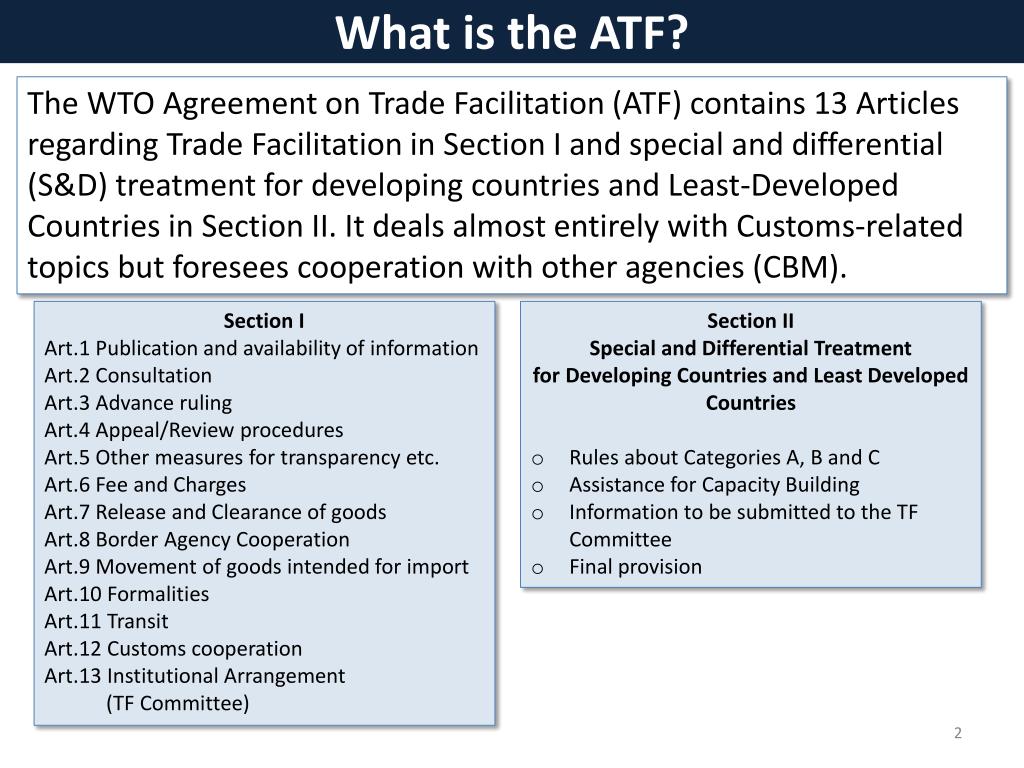 PPT - WTO Agreement on Trade Facilitation The WCO’s Role PowerPoint ...