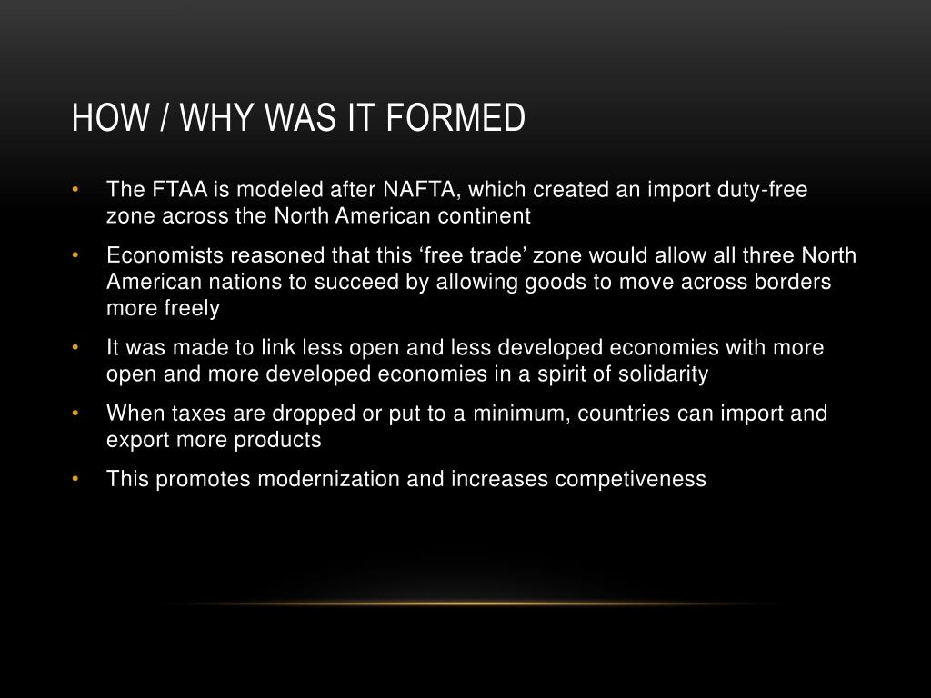 PPT - The free trade area of the Americas PowerPoint Presentation, free ...