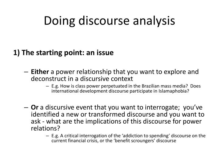 PPT - Discourse analysis PowerPoint Presentation - ID:1681815