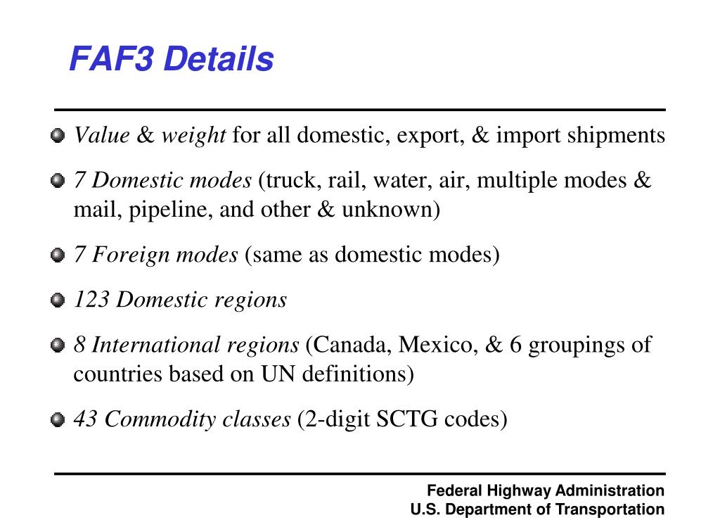 PPT - Freight Data - A Transportation Perspective September 2010 ...