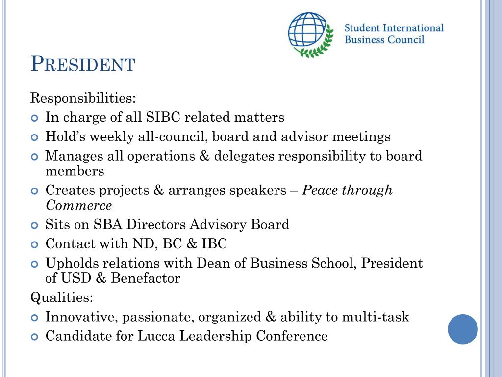 PPT - Student International Business Council (SIBC) PowerPoint ...