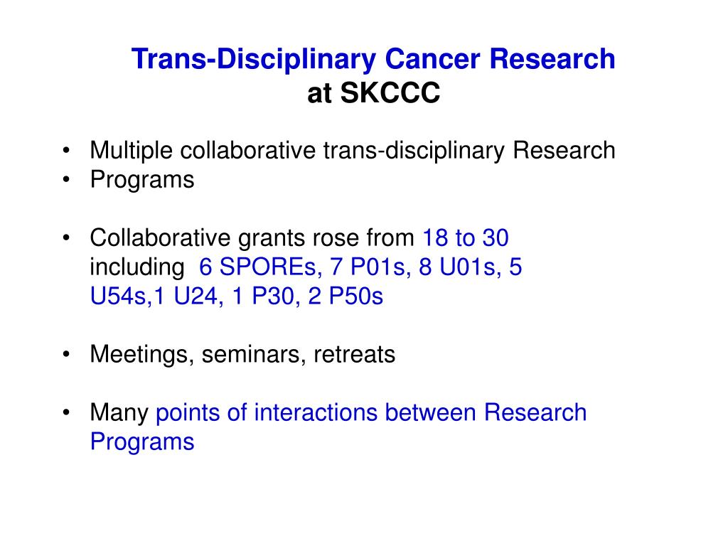 PPT - Sidney Kimmel Comprehensive Cancer Center (SKCCC) Overview ...