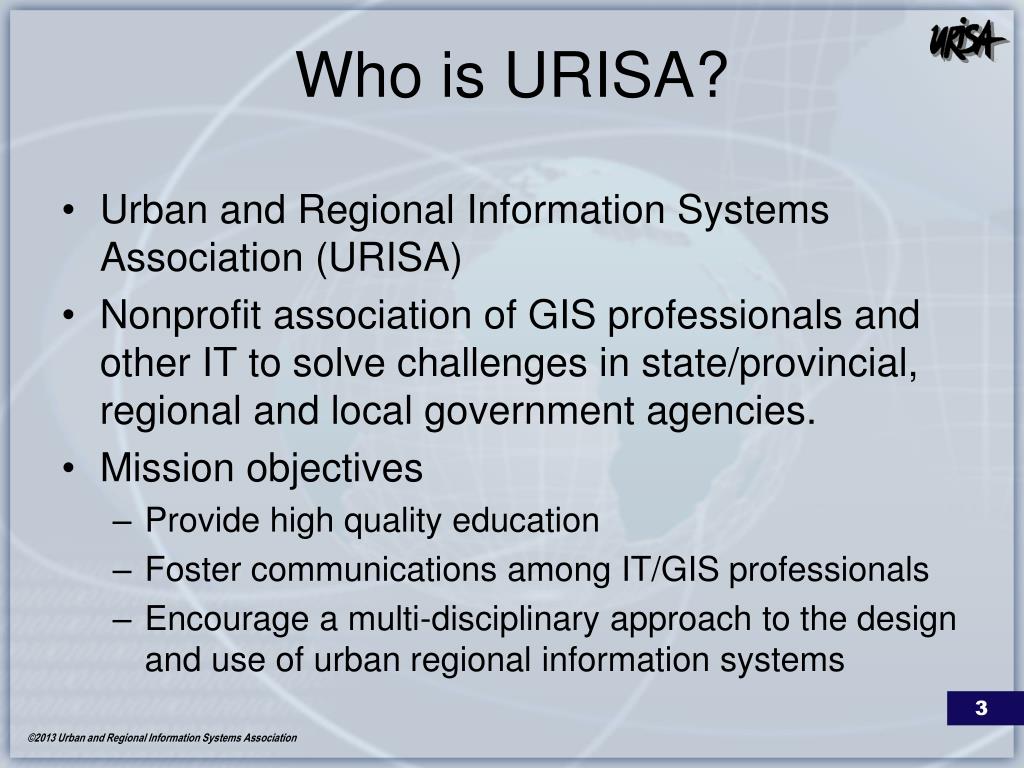 PPT - The New URISA and the Collaborative Opportunities that it Offers ...