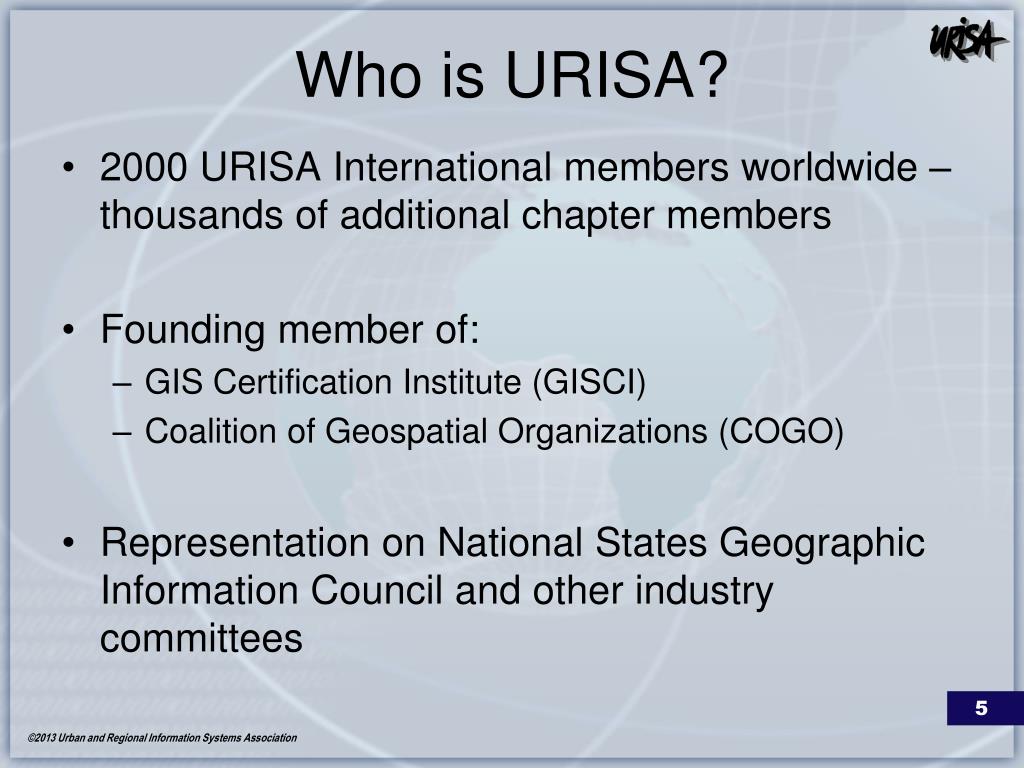 PPT - The New URISA and the Collaborative Opportunities that it Offers ...