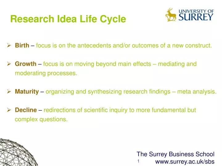PPT - Research Idea Life Cycle PowerPoint Presentation, free download ...