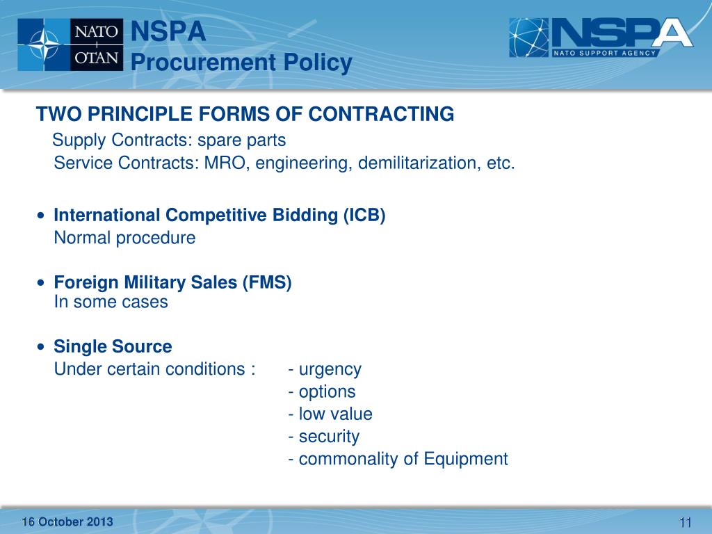PPT - NATO Support Agency (NSPA) “ We are (Smart) Support … one year on ...