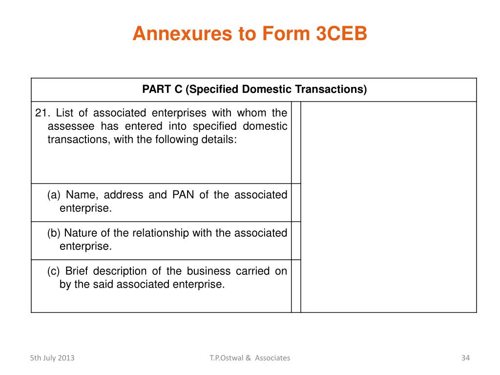 PPT - DOMESTIC TRANSFER PRICING PROVISIONS CA .T. P. OSTWAL PowerPoint ...