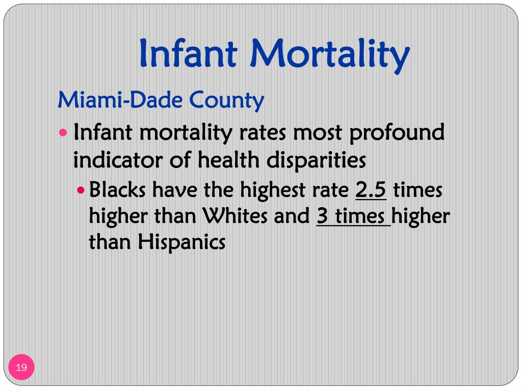 PPT - Maternal and Infant Mortality Health Disparities Research ...