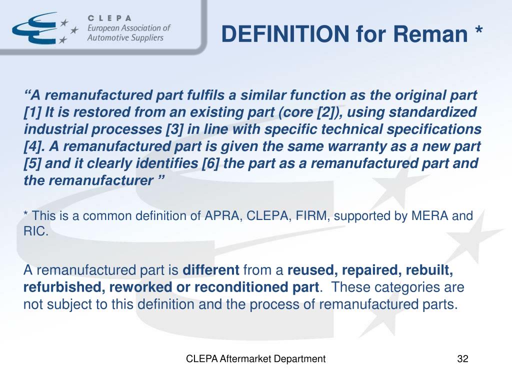 PPT - THE EUROPEAN AUTOMOTIVE AFTERMARKET FACTS & STRATEGIES Josef ...