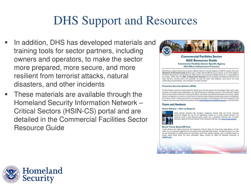 PPT - The Future of Homeland Security with the Commercial Facilities ...