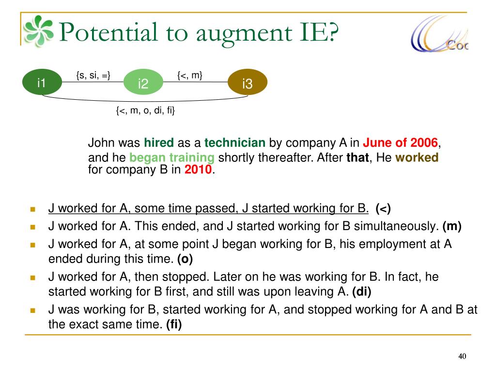 Ppt Temporal Information Extraction And Shallow Temporal Reasoning