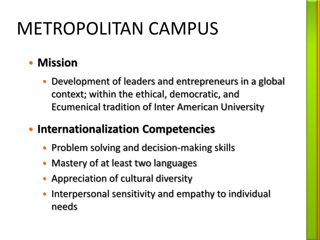 PPT - INTER AMERICAN UNIVERSITY OF PUERTO RICO METROPOLITAN CAMPUS ...