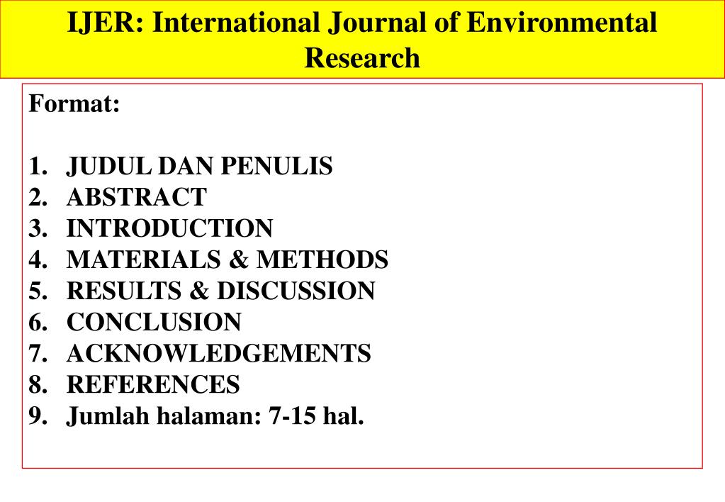 PPT - FORMAT ARTIKEL JURNAL INTERNASIONAL smno@ub.ac.id PowerPoint ...