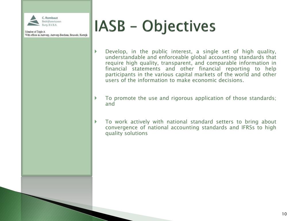 PPT International Financial Reporting Standards PowerPoint