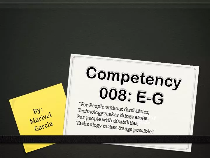 PPT - Competency 008: E-G PowerPoint Presentation, free download - ID ...