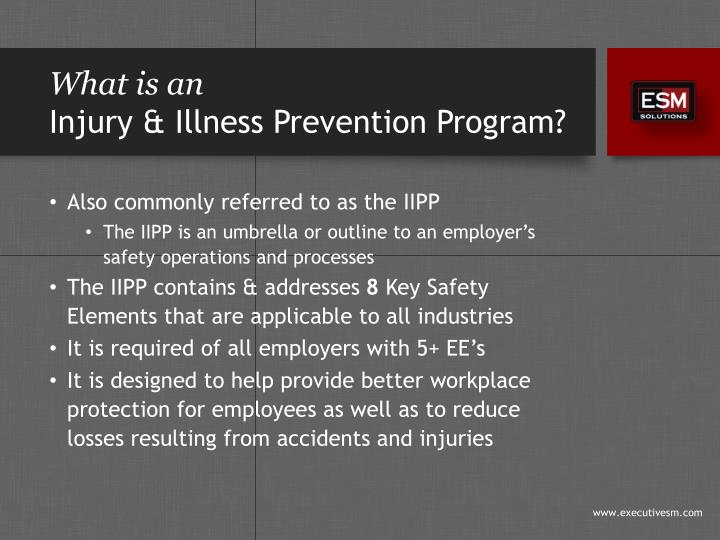 PPT - Proactive Safety Management Refreshing your IIPP PowerPoint ...
