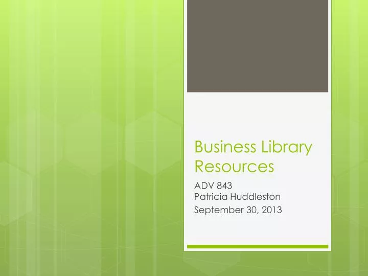 PPT - Business Library Resources PowerPoint Presentation, free download ...