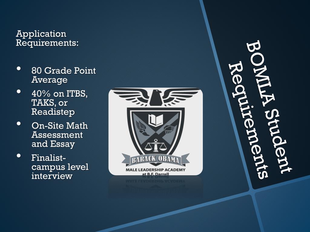 PPT - Barack Obama Male Leadership Academy at BF Darrell PowerPoint ...