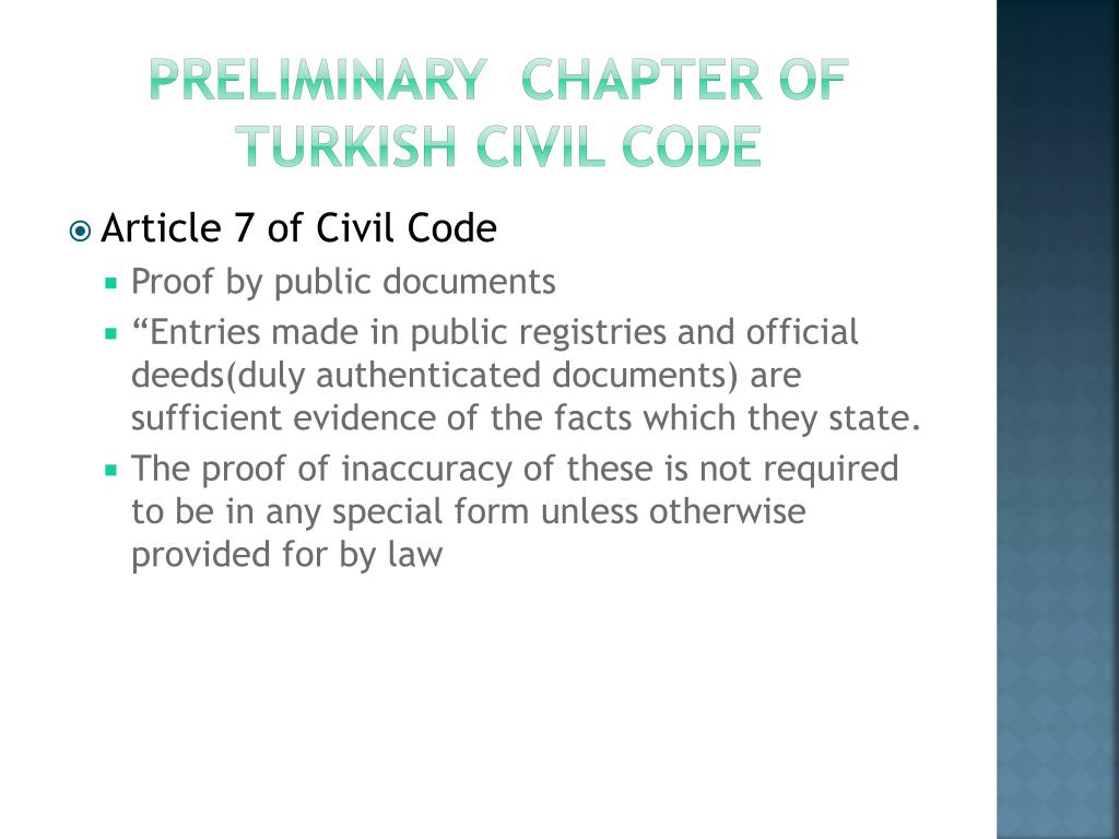 PPT - TurkIsh prIvate LAW-cIVIL LAW PowerPoint Presentation, free ...