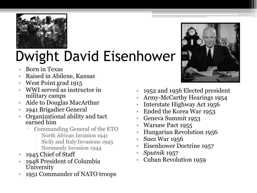 PPT - The Eisenhower Era 1952-1960 PowerPoint Presentation, free ...