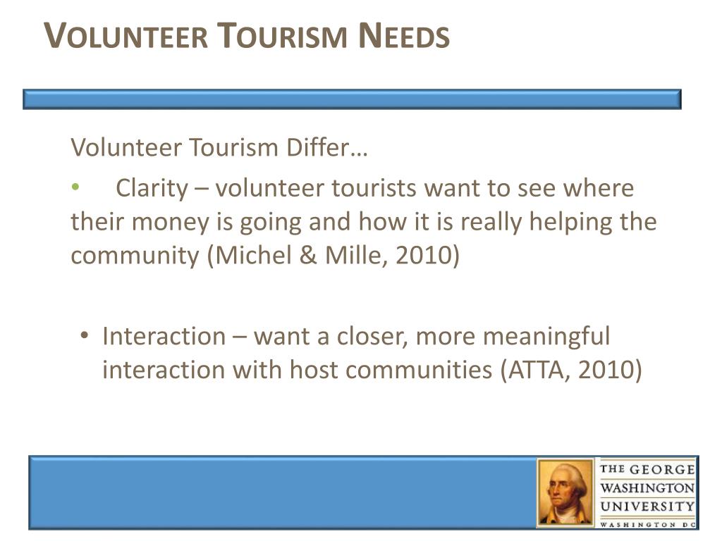 PPT - Volunteer Tourism, Economic Impacts & Host Communities: Can we do ...