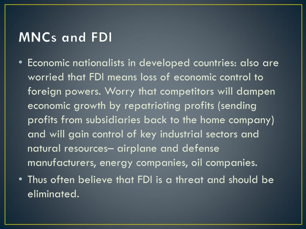 PPT - Multinational Corporations in the World Economy PowerPoint ...