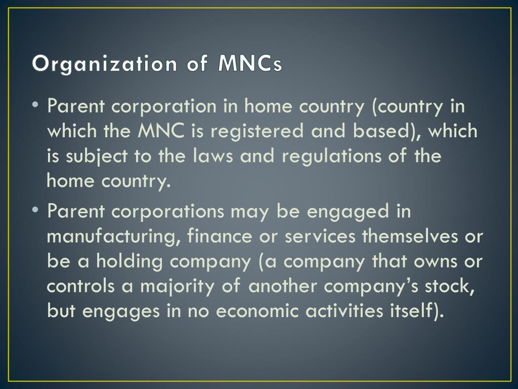 PPT - Multinational Corporations in the World Economy PowerPoint ...