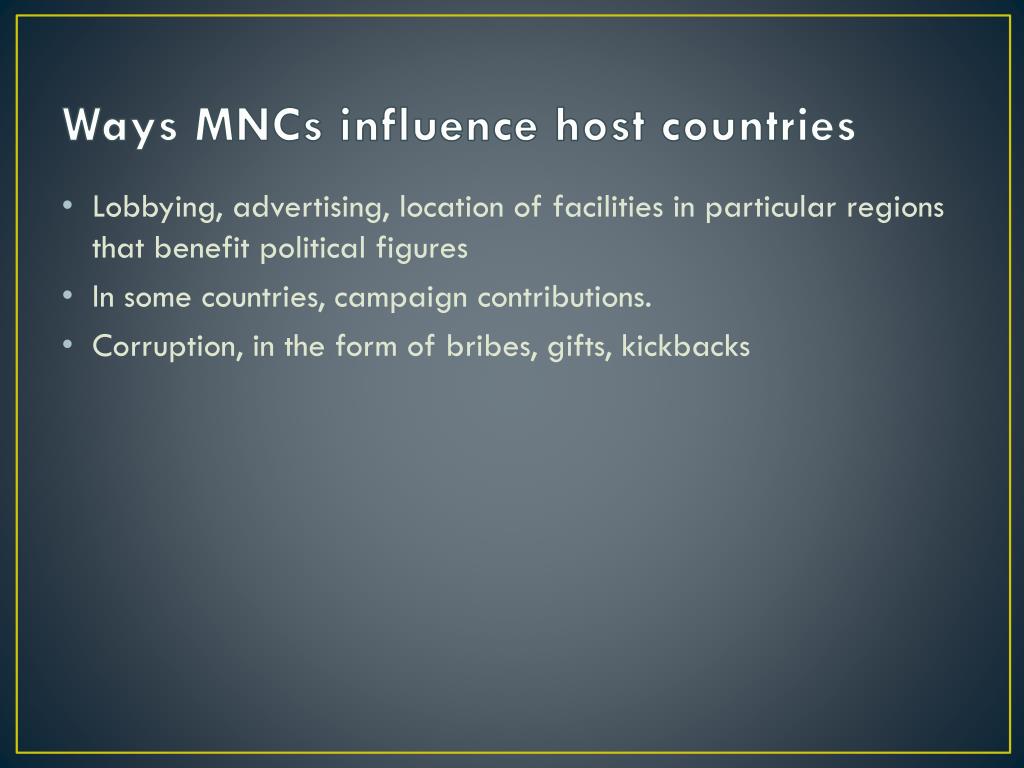 PPT - Multinational Corporations in the World Economy PowerPoint ...