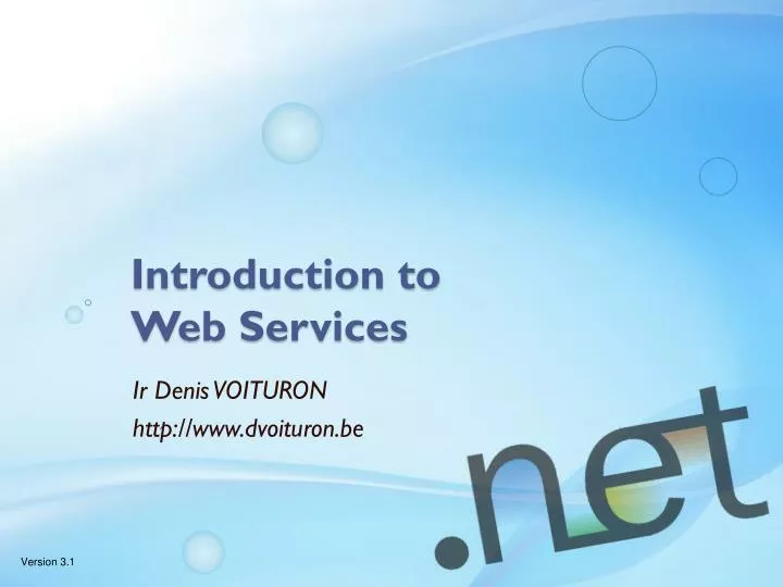 PPT - Introduction to Web Services PowerPoint Presentation, free ...