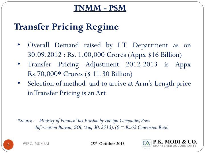 PPT - METHOD OF COMPUTATION TNMM - PSM PowerPoint Presentation - ID:1685125