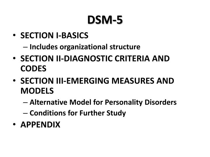 PPT - The Diagnostic and Statistical Manual of Mental Disorders, Fifth ...
