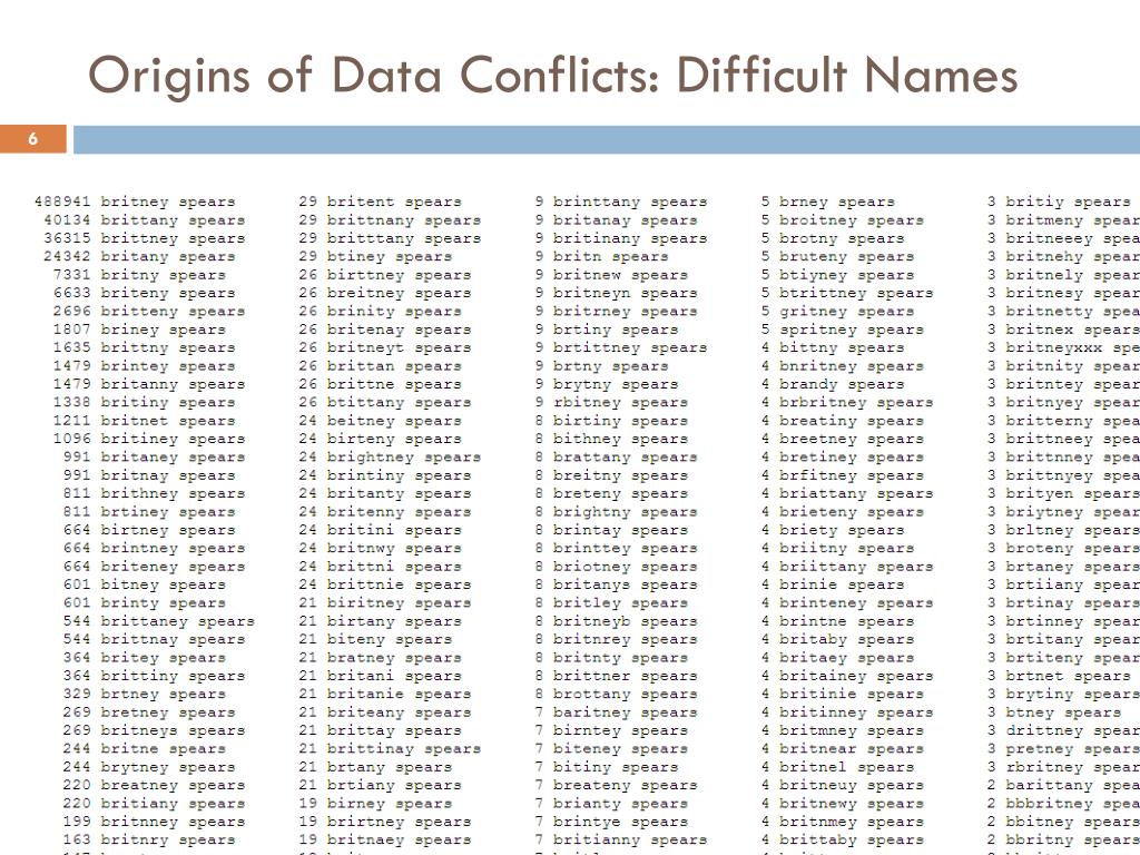 Ppt Data Fusion Resolving Data Conflicts In Integration Powerpoint
