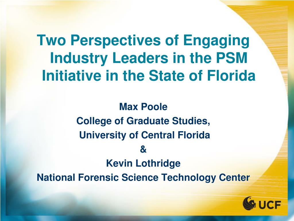 PPT - Two Perspectives of Engaging Industry Leaders in the PSM ...