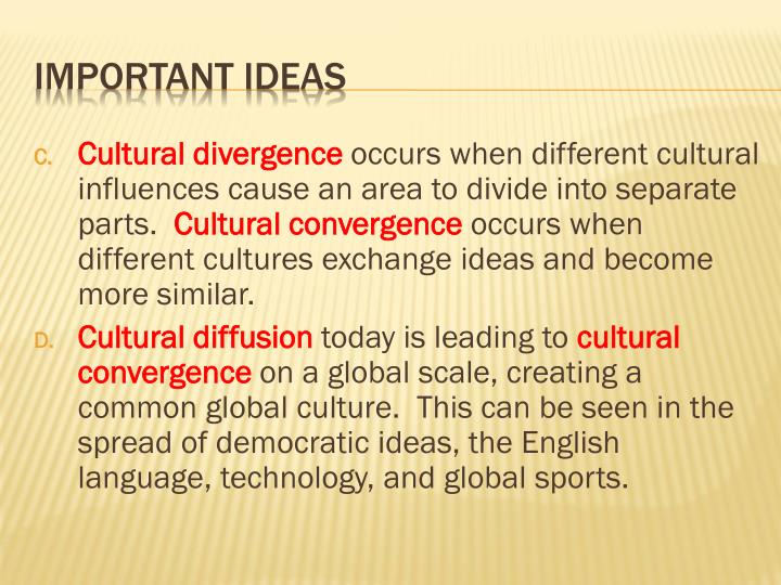 PPT - Chapter 12 – Cultural Diffusion and Convergence PowerPoint ...