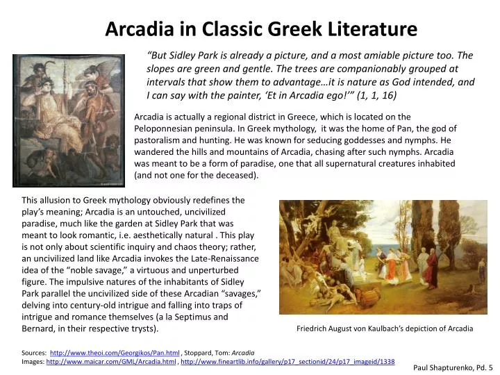 PPT - Arcadia in Classic Greek Literature PowerPoint Presentation, free ...