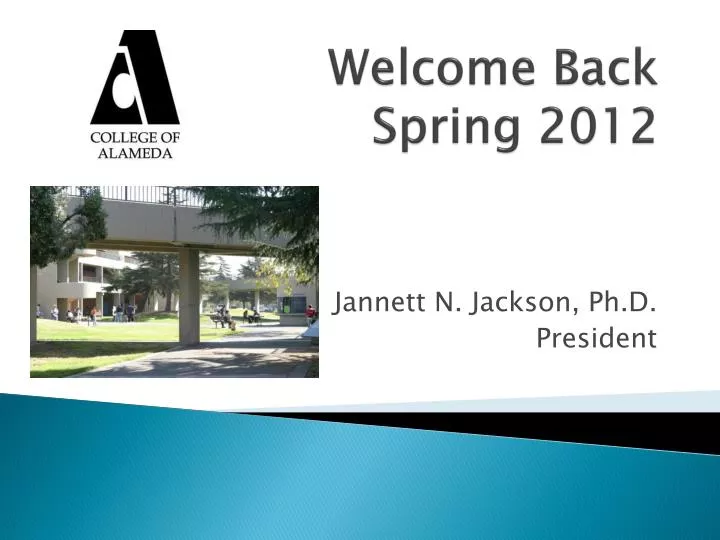 PPT - Welcome Back Spring 2012 PowerPoint Presentation, free download ...