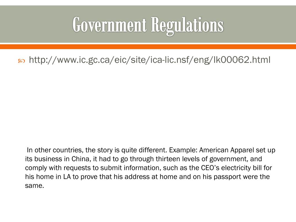 PPT - The role of Government in International Business PowerPoint ...