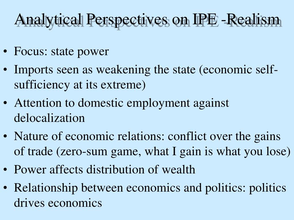 PPT - IPE, Globalization and Inequality 1) Political Economy 2 ...