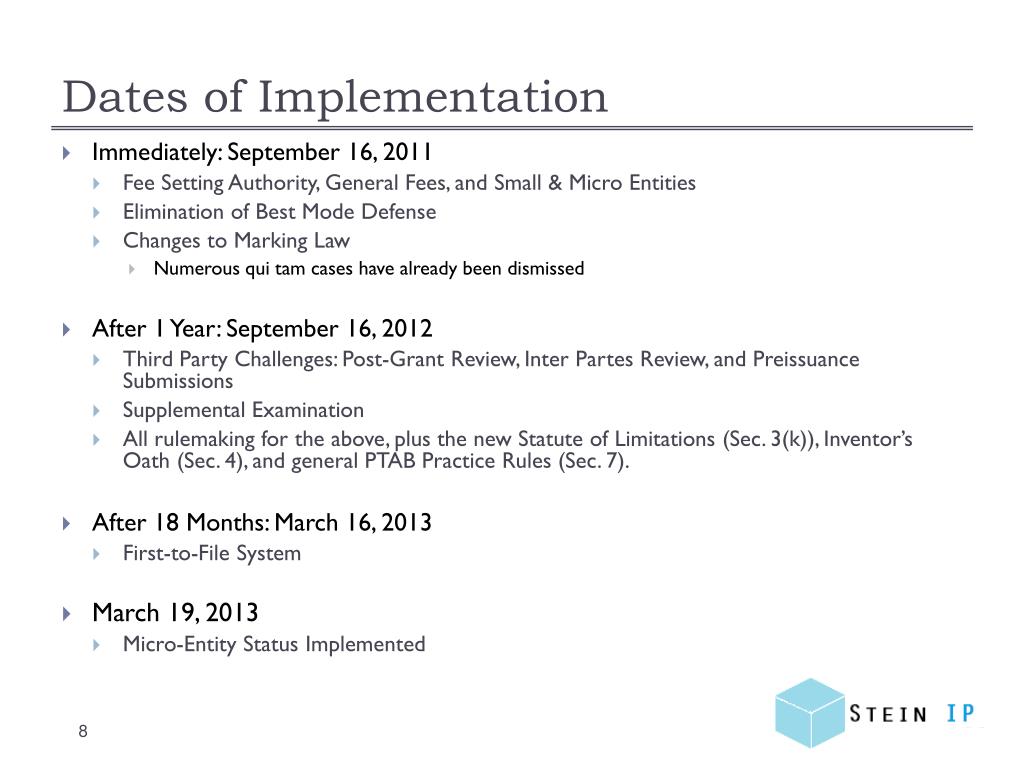 PPT - Overview of the Leahy-Smith America Invents Act PowerPoint ...