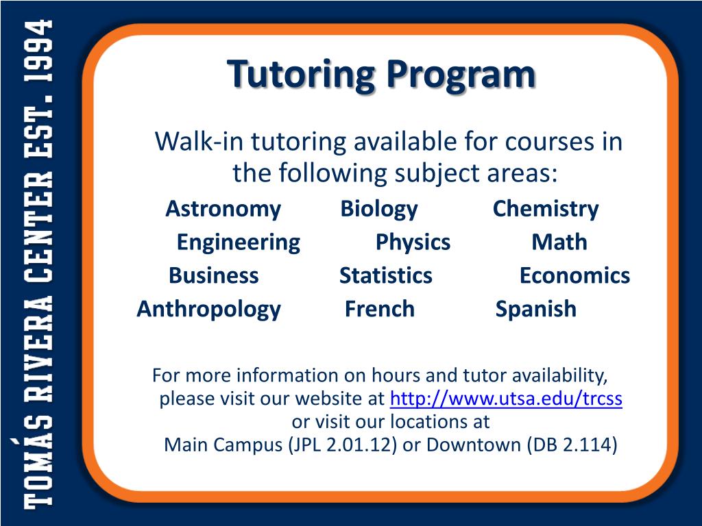 PPT - Keeping the UTSA tradition of academic excellence going since ...