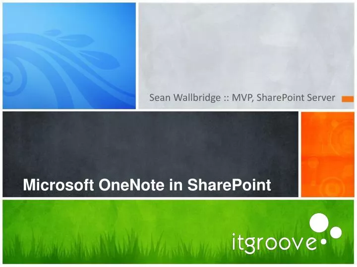 PPT - Microsoft OneNote in SharePoint PowerPoint Presentation, free ...