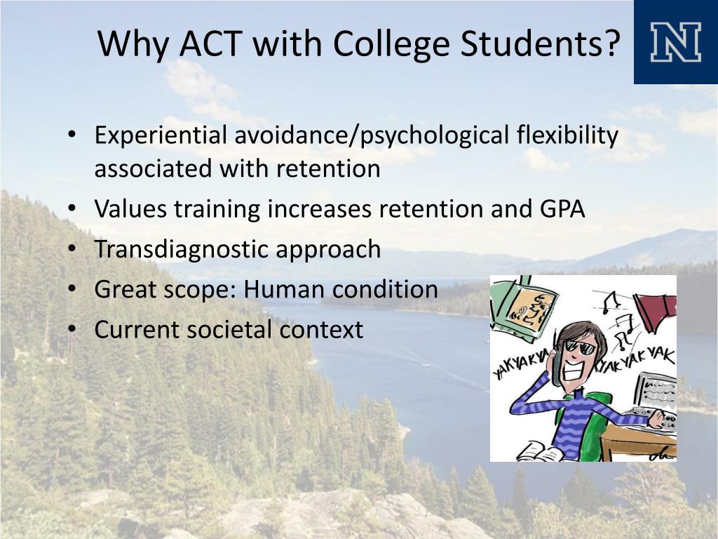 PPT - ACT in College Settings Jacqueline Pistorello, Ph.D. University ...