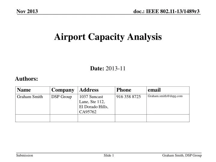 PPT - Airport Capacity Analysis PowerPoint Presentation, free download ...