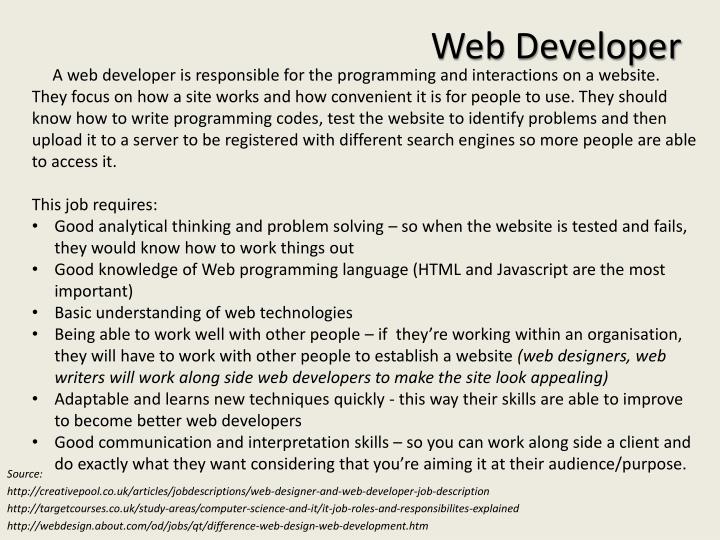 PPT - IT Job Roles & Responsibilities PowerPoint Presentation - ID:1686689