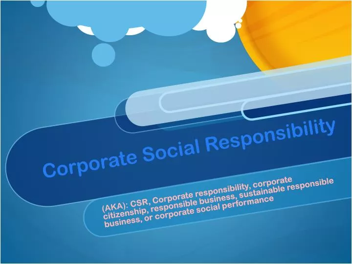 Ppt Corporate Social Responsibility Powerpoint Presentation Free