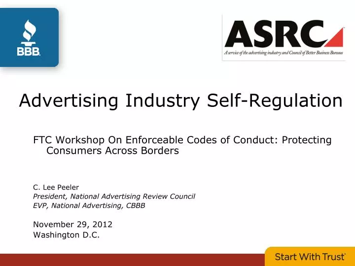 PPT - Advertising Industry Self-Regulation PowerPoint Presentation ...