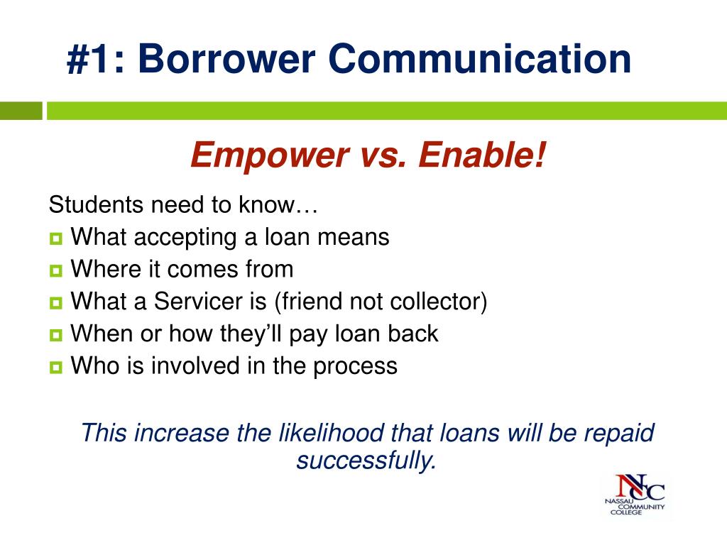 PPT - Reducing Cohort Default Rates : Success Strategies for Your ...