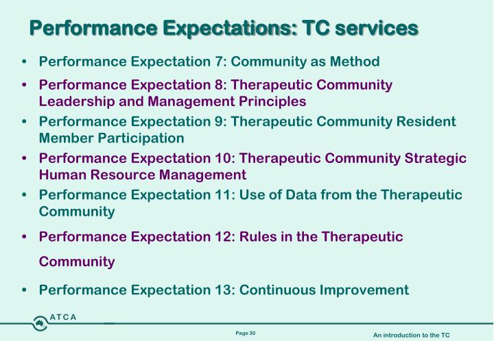 PPT - Building a Quality Framework for TCs – the development of the ...